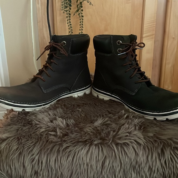 Timberland | Shoes | Timberland Boots Ortholite Black 8 Women Cream Tan ...